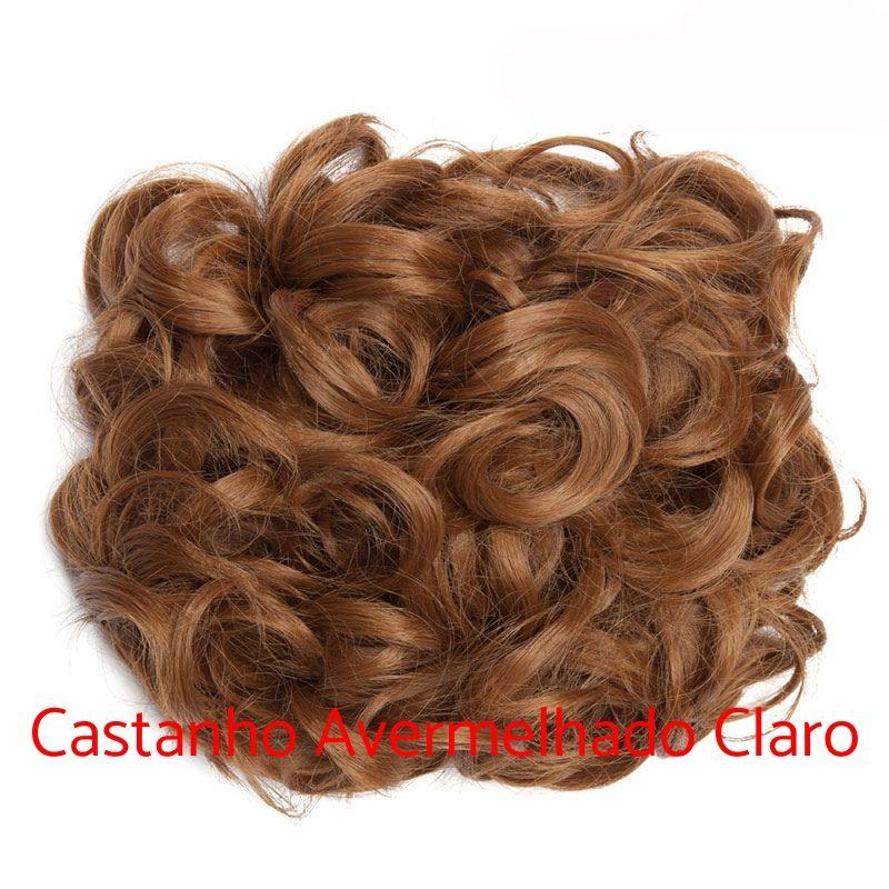Aplique Coque Volumoso Cacheado Megahair para Casamentos e Eventos